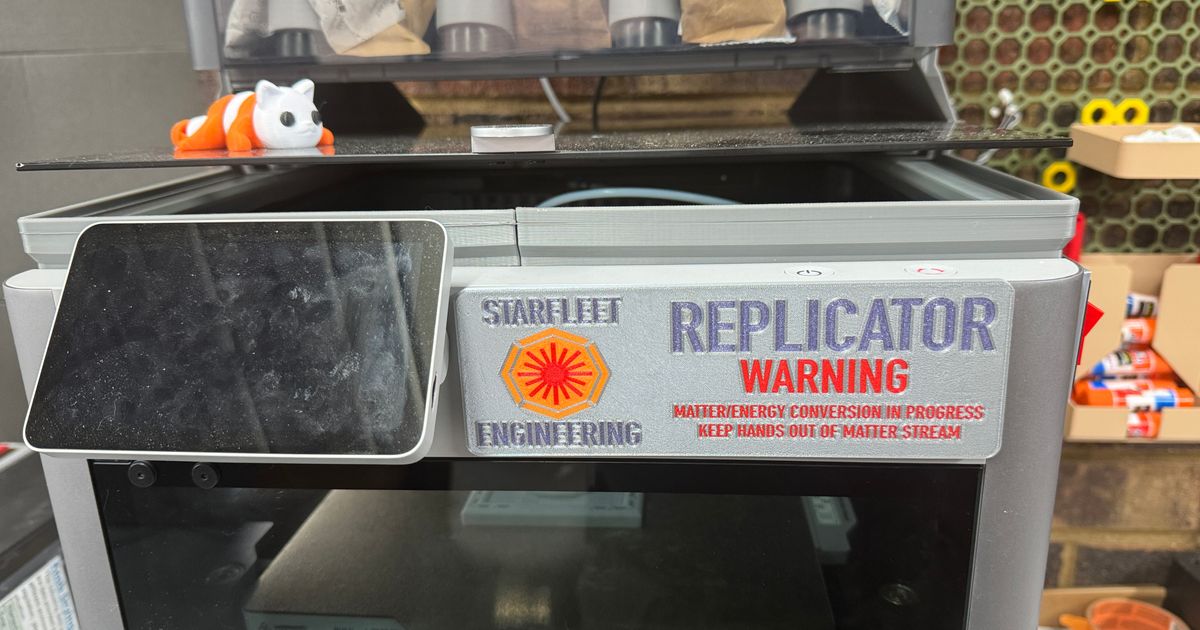Replicator Face Plate for 3d Printers by Disturbed Llama3D | Download ...