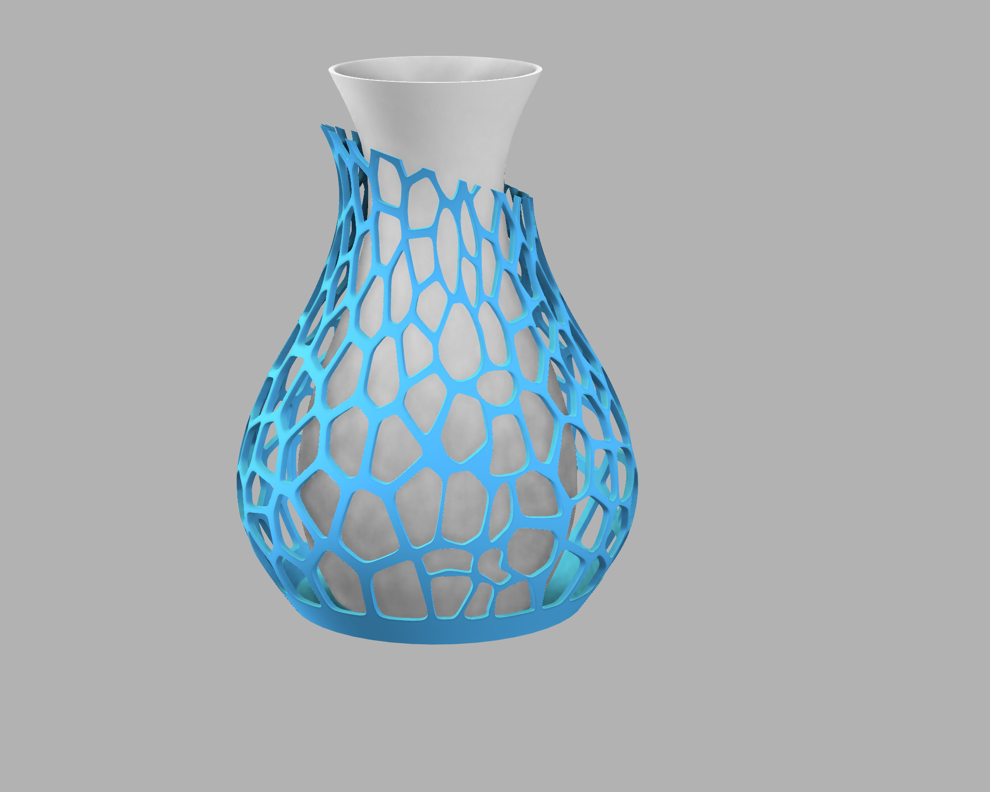 Voronoi Double Vase von Zammer 3D | Kostenloses STL-Modell ...