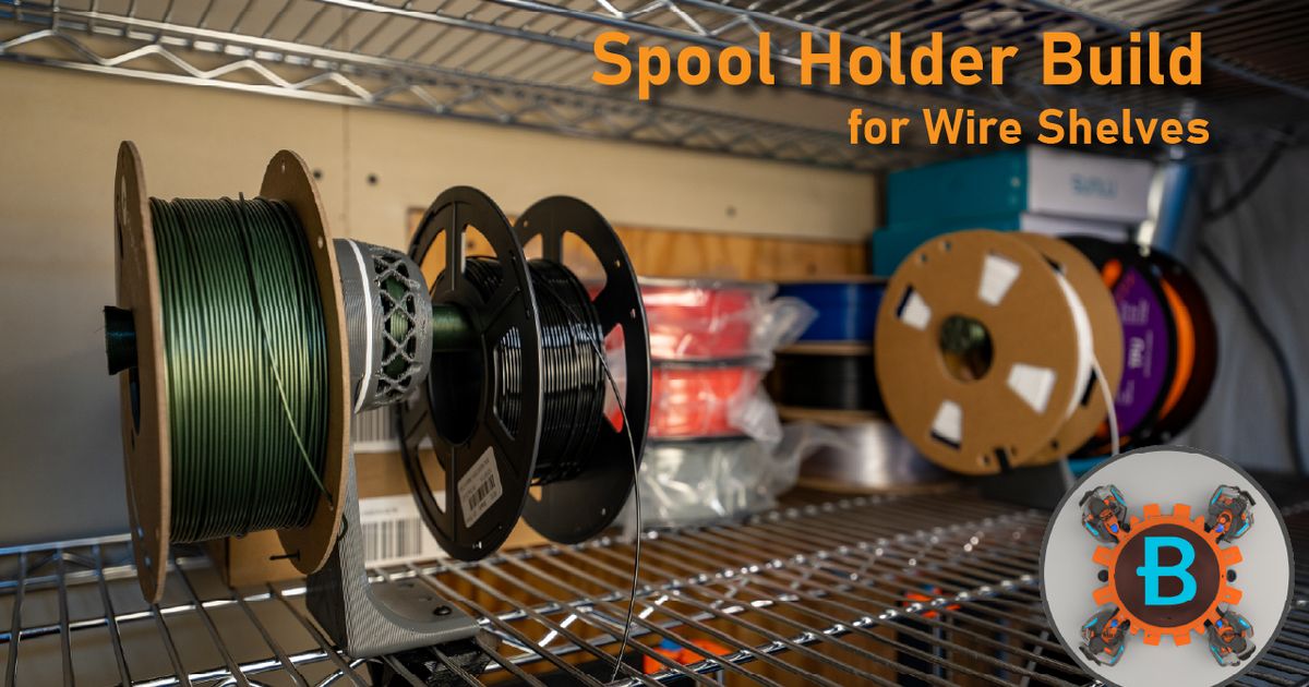 Spool Holder for Wire Shelves by BubsBuilds | Download free STL model ...