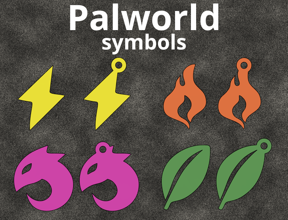 Palworld Symbols collections - 1 por Ts3D | Descargar modelo STL ...