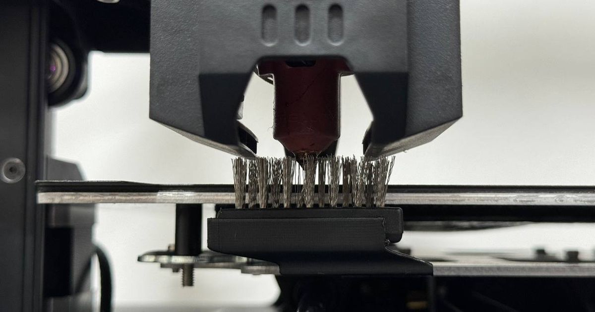 Ender 3 V3 KE and SE automatic nozzle cleaning brush. by Alehandoro VR | Download free STL model ...