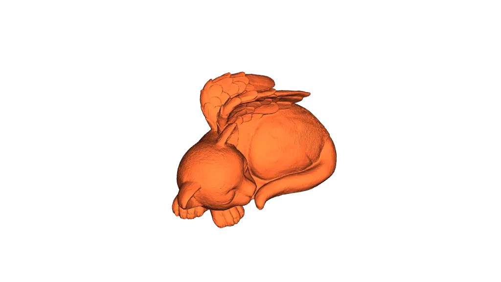 Sleeping Winged Cat by DeMamba Prints | Download free STL model ...