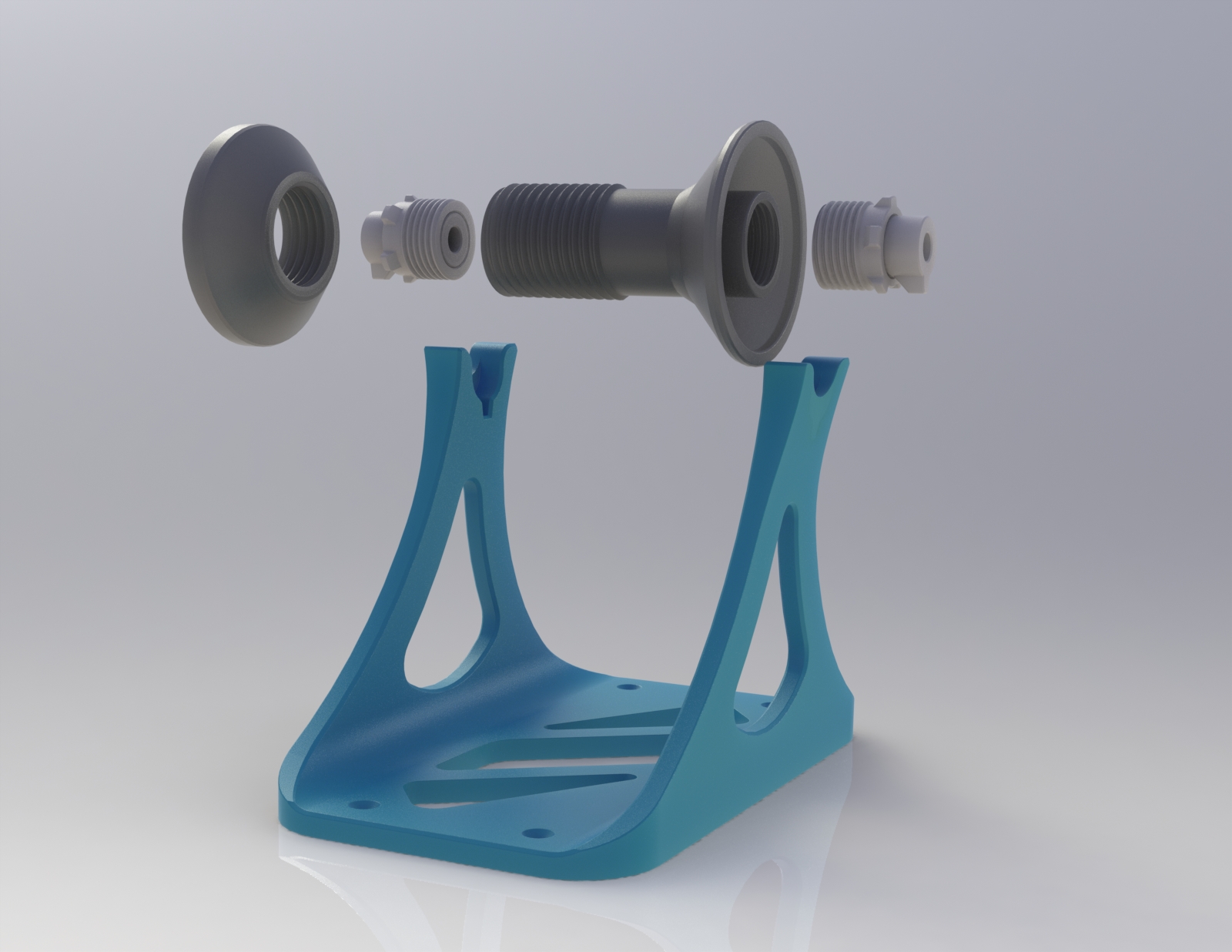 Universal plastic-bearing Spool Holder by Alex Y | Download free STL ...