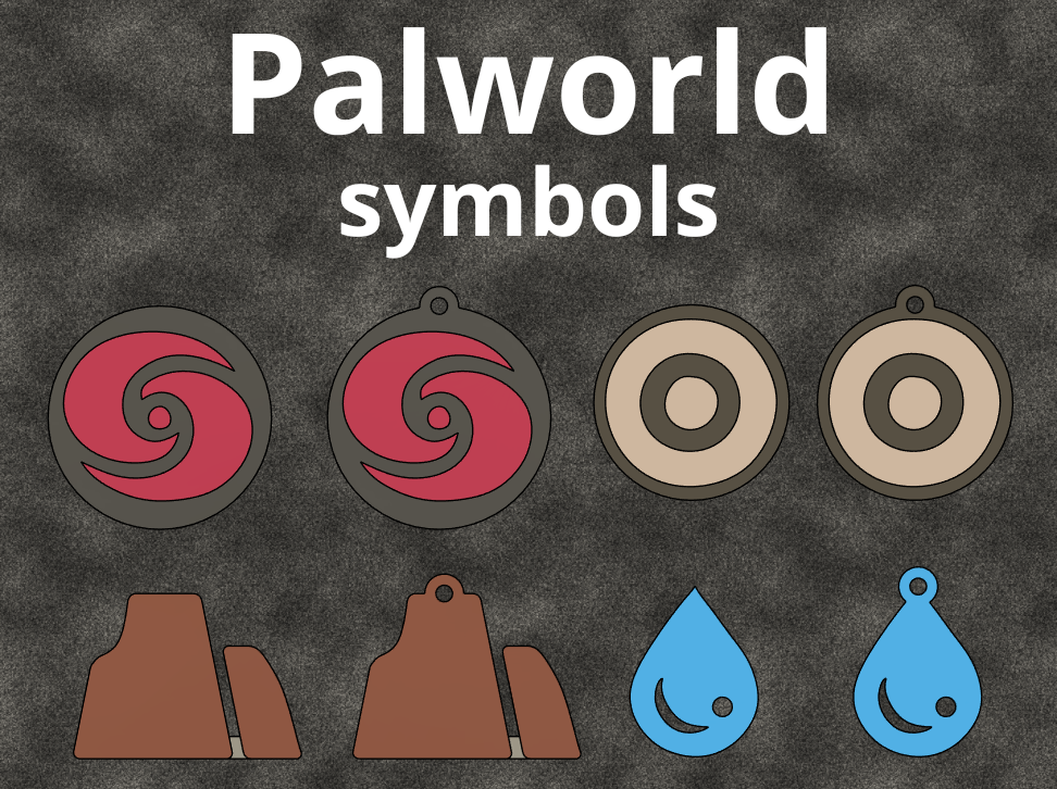 Palworld Symbols collections - 2 by Ts3D | Download free STL model ...