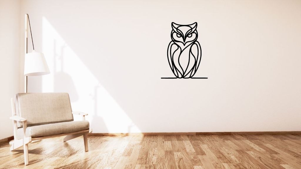 Owl / Sova wall decoration by kutnohormac | Download free STL model ...