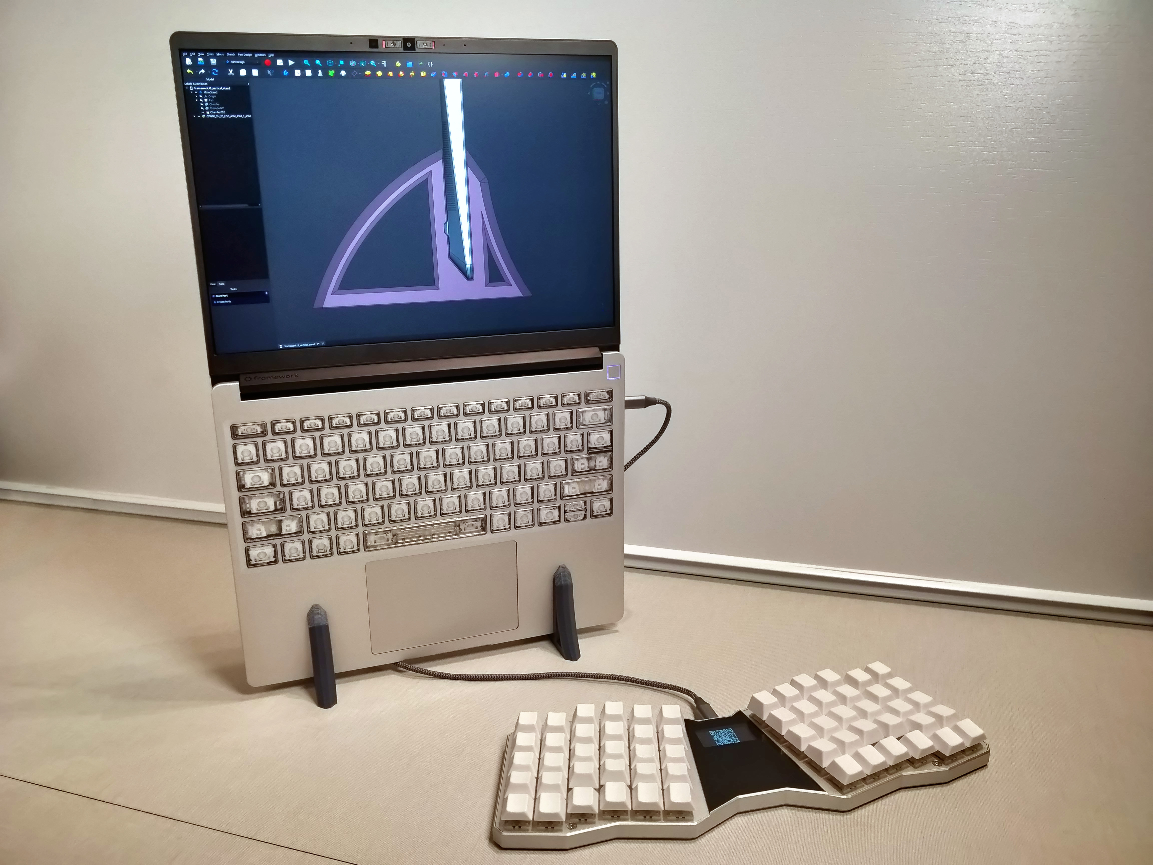 Framework 13 Vertical Laptop Stand by antonok | Download free STL model ...