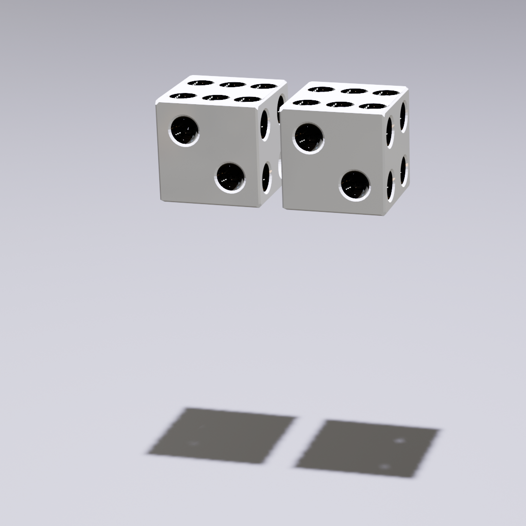 Simple double dice by Logan 3D | Download free STL model | Printables.com