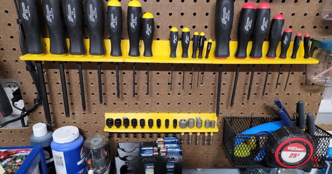 ball end Allen driver wall holders by john | Download free STL model | Printables.com