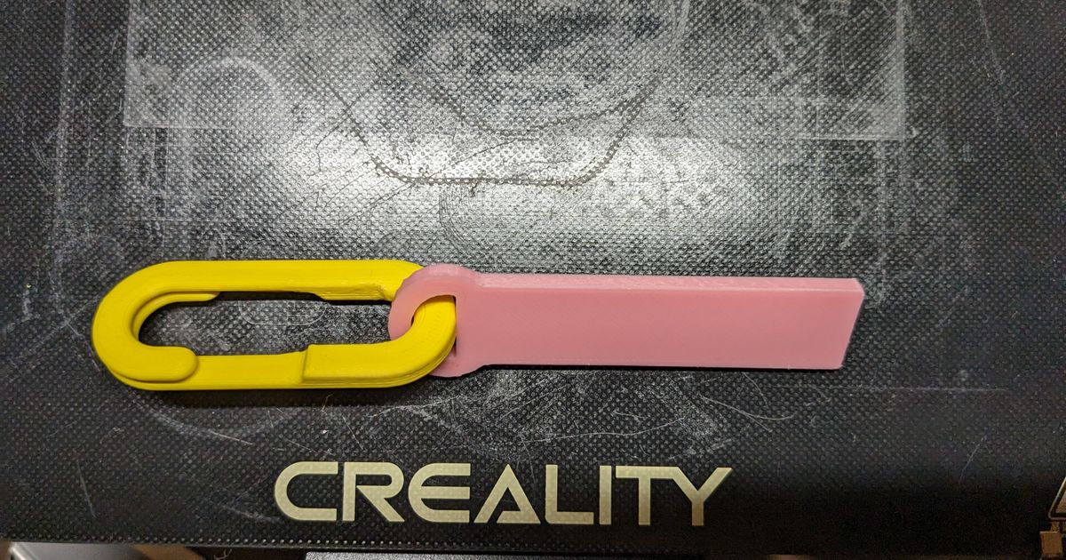 Split ring clip by Space-Ace | Download free STL model | Printables.com