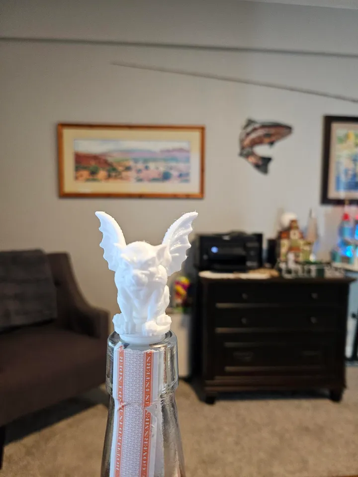 Gargoyle Bottle Stopper by mhparsons | Download free STL model ...