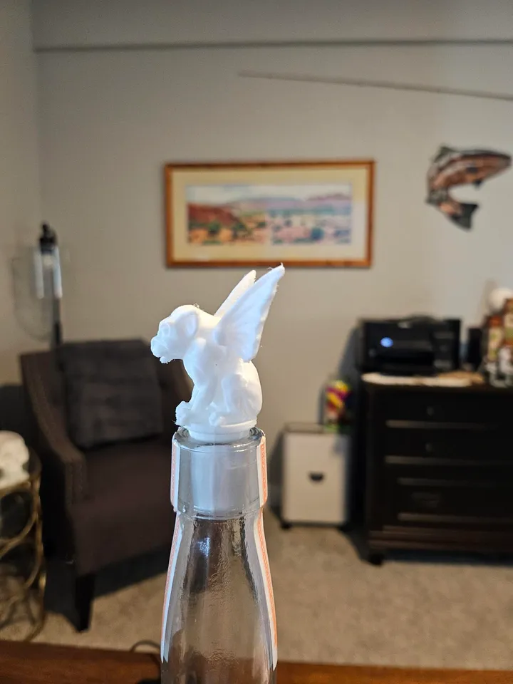 Gargoyle Bottle Stopper by mhparsons | Download free STL model ...