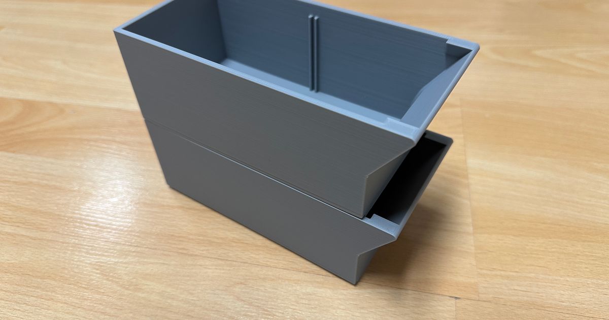 Stackable Box with separator by maxinike | Download free STL model ...