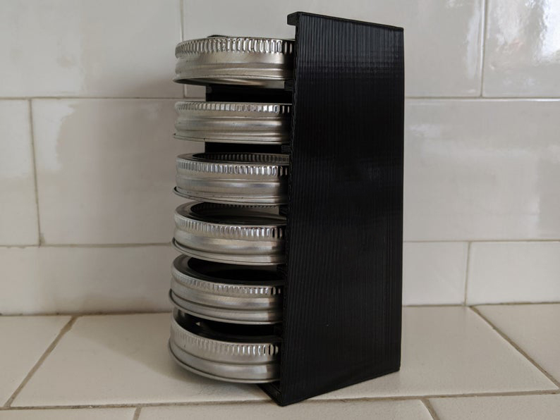 Mason Jar Lid Rack by Stephanie Cervi Design | Printables Store