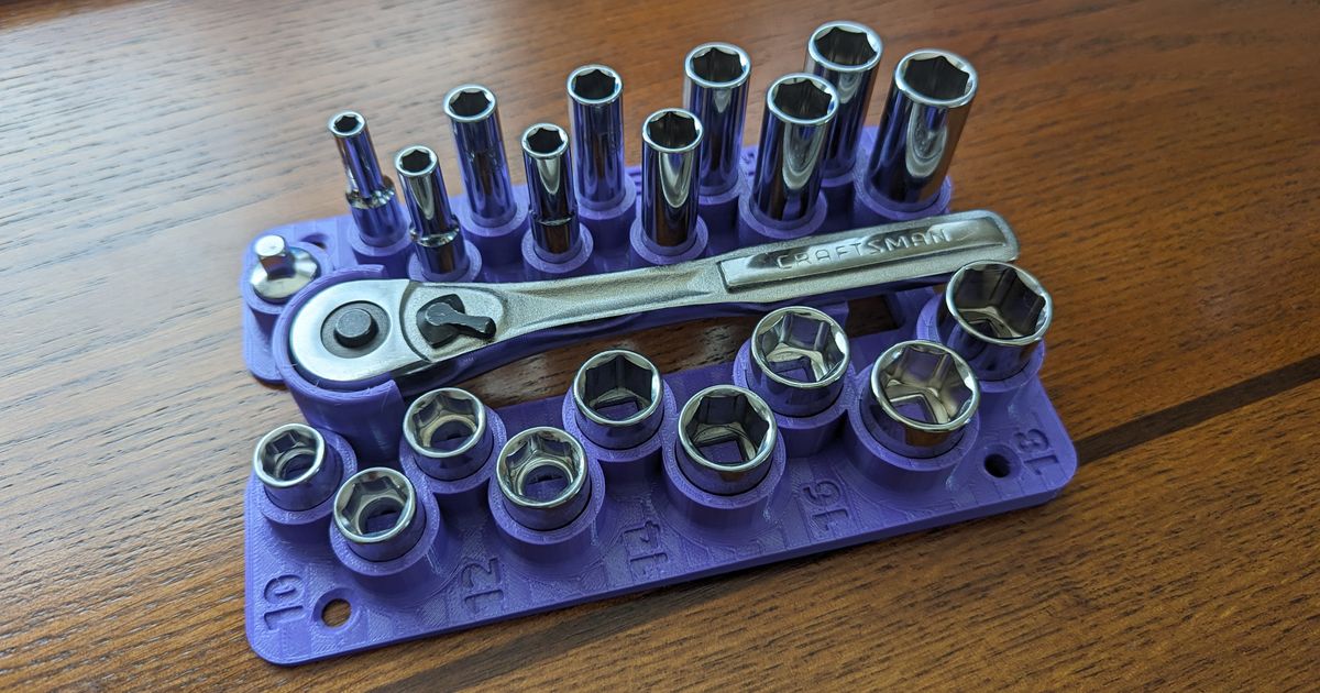 Socket rack by GMoney | Download free STL model | Printables.com