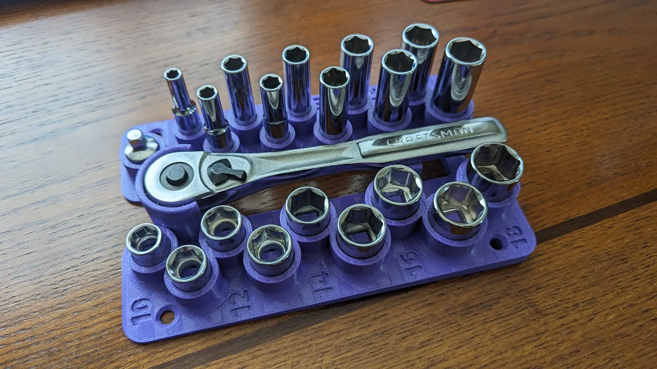 Socket rack by GMoney | Download free STL model | Printables.com