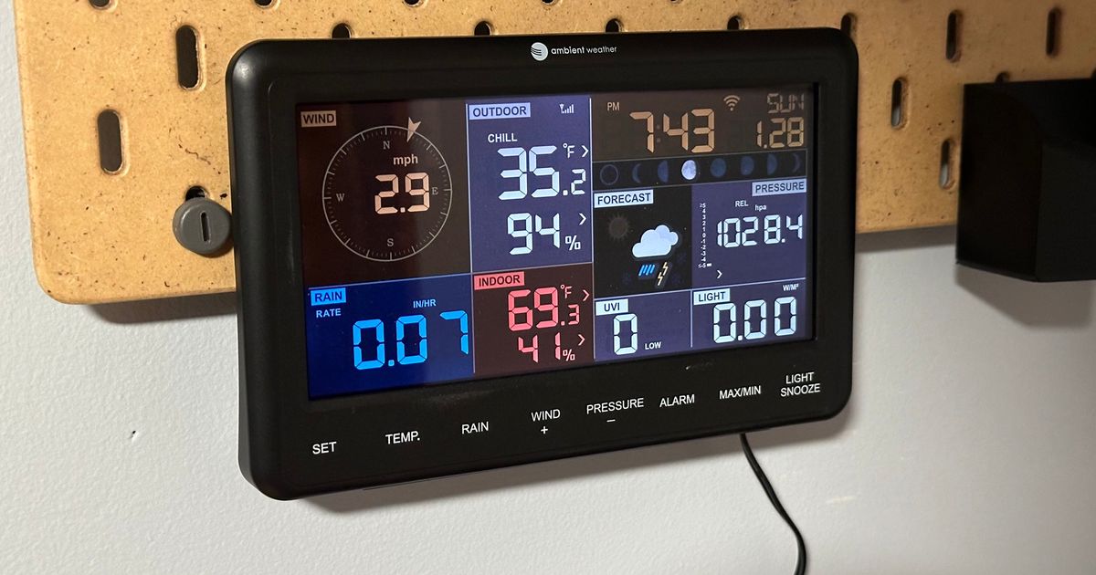 Ambient Weather Display SKADIS Mount WS-2902D by aiannazzone | Download ...