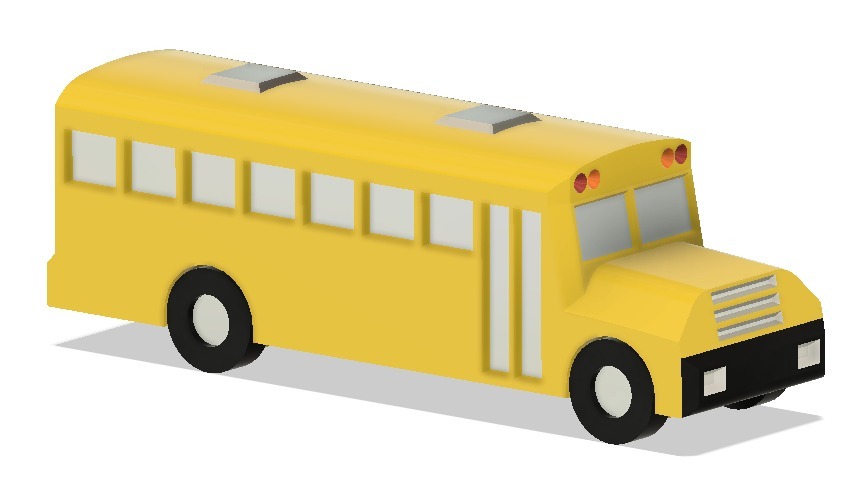 School Bus (Print in Place) by Elanaut | Download free STL model ...