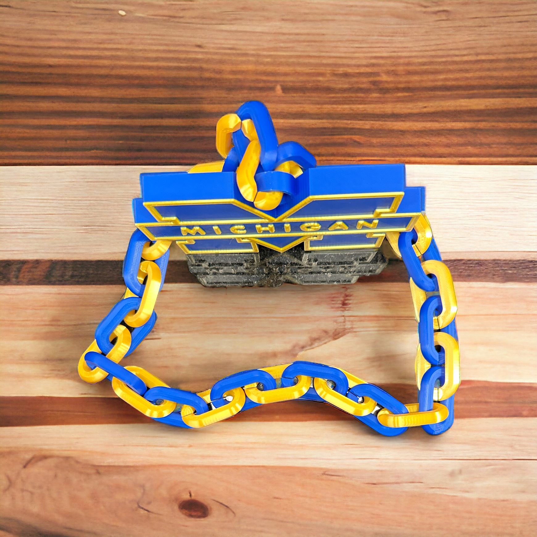 University of Michigan Logo Chain Necklace by 3D Print Pioneers ...