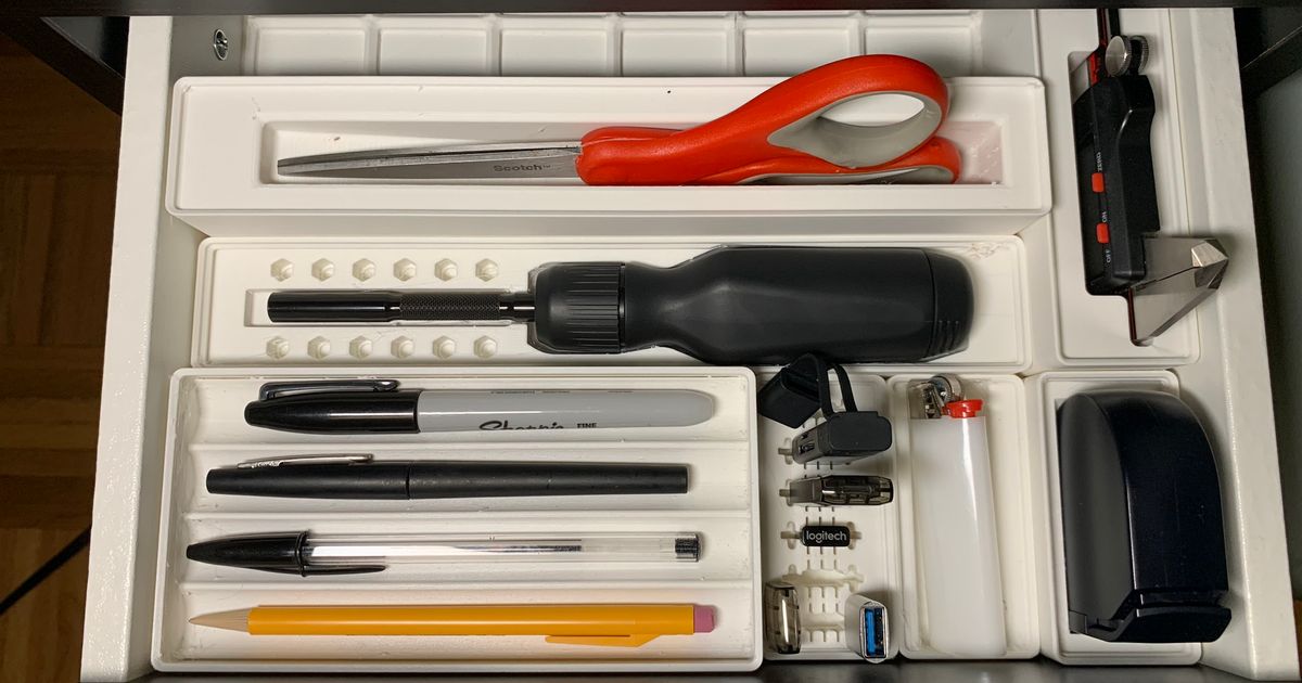 Gridfinity Scissor Holder (IKEA Alex Compatible) by Calvin Henderson ...