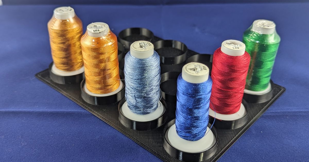 Gridfinity 33mm Thread Spool Holder 3x4 by Dean Rumpel | Download free ...