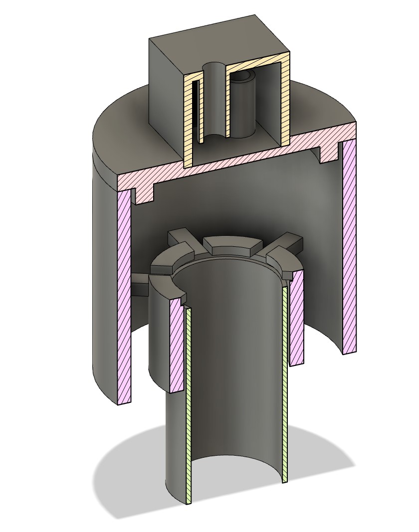 Aquarium Overflow Silencer for 25mm pipe by Omenas | Download free STL ...