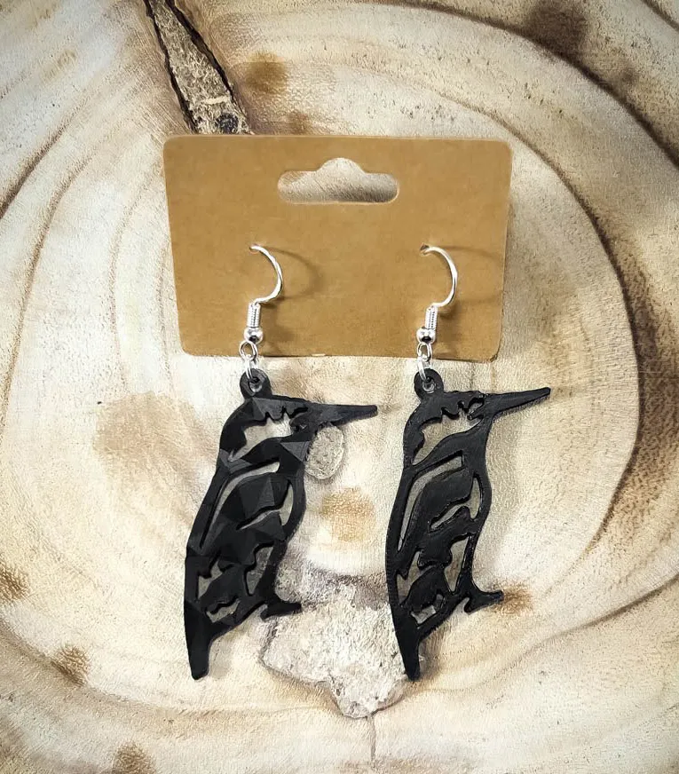 Kingfisher Earrings by FLS3D | Download free STL model | Printables.com