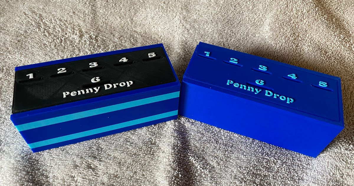 Penny Drop Game, smaller size for a quick print. by Richie Rich ...