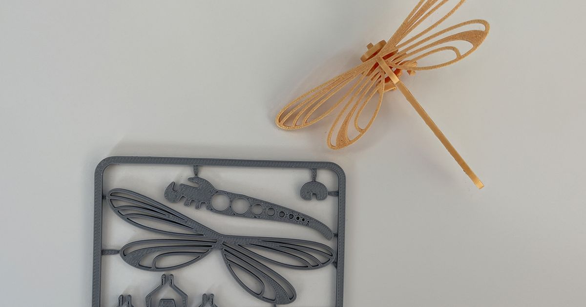 Dragonfly Kit Card by 3Demon | Download free STL model | Printables.com