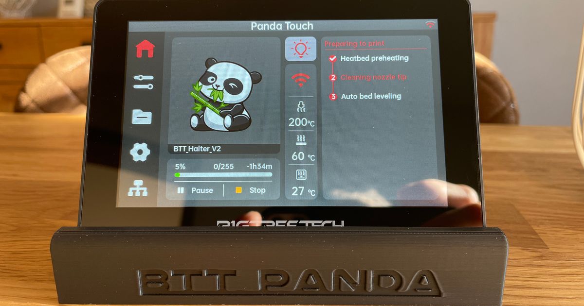 BigTreeTech (BTT) Panda Touch Table Stand by Just Printing | Robin ...