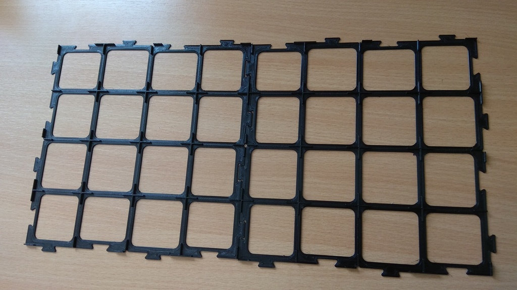 4x4 customizable Carcassonne tile grid by janek | Download free STL ...