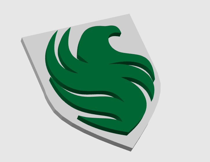Falcons Logo (CS2) by Mikkel Hedegaard | Download free STL model ...