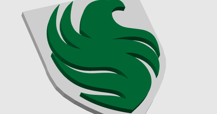 Falcons Logo (CS2) by Mikkel Hedegaard | Download free STL model ...