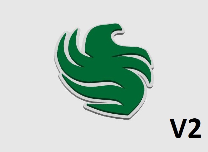 Falcons Logo (CS2) by Mikkel Hedegaard | Download free STL model ...