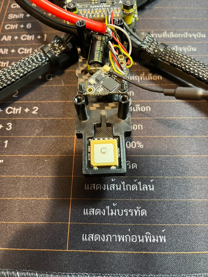 HGLRC M100 MINI GPS TBS Sourceone V5 Mount by Fent | Download free STL ...