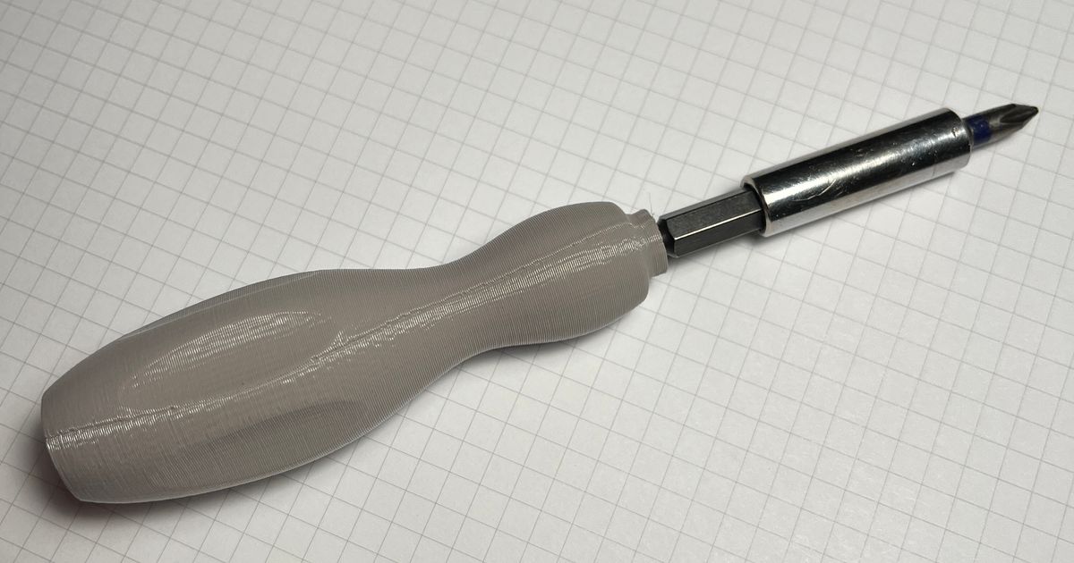 Bit screwdriver by Jakub Vondrák | Download free STL model | Printables.com