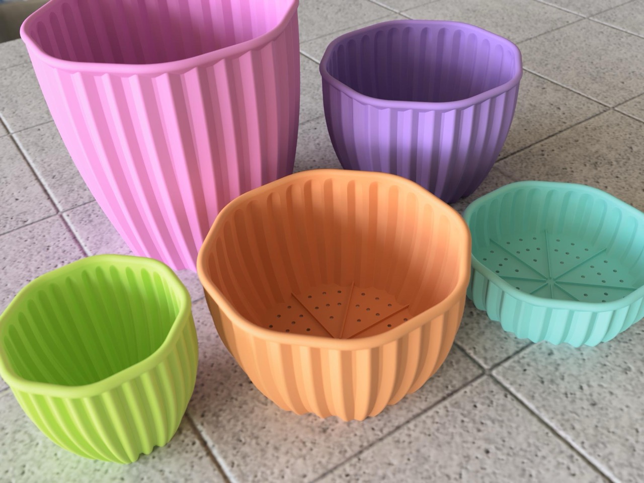 Flower Pots and Saucers - 38 Parametric Fusion 360 Designs by Lucky ...