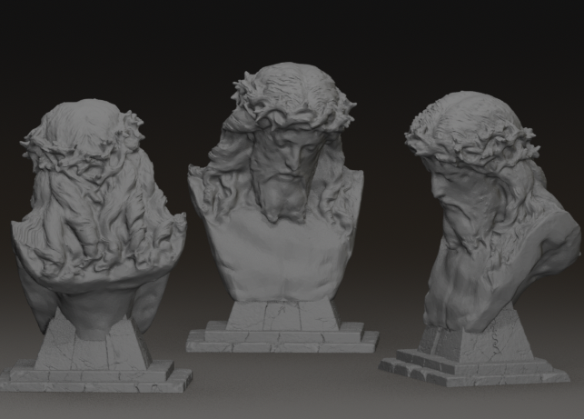Jesus Christ - Easter bust by FreedomMaker | Download free STL model ...