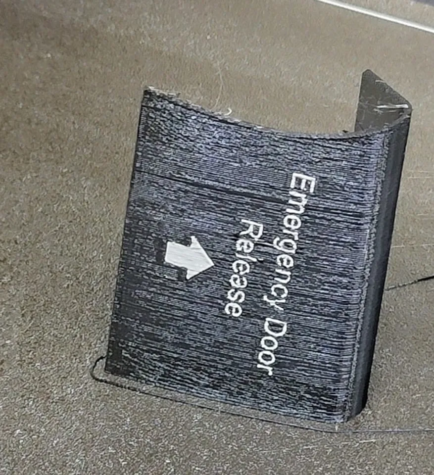 Tesla Model3 ModelY Emergency Door Release Cover by TickTock | Download ...