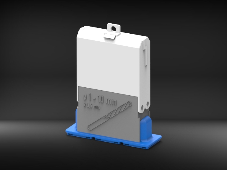 Gridfinity holder for drill bit box by JBoe | Download free STL model | Printables.com