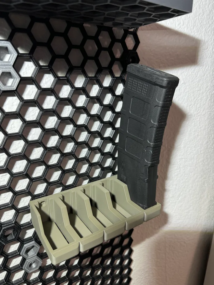 M4 / AR15 Magazine Holder for Honeycomb Wall by Rob Nickester ...