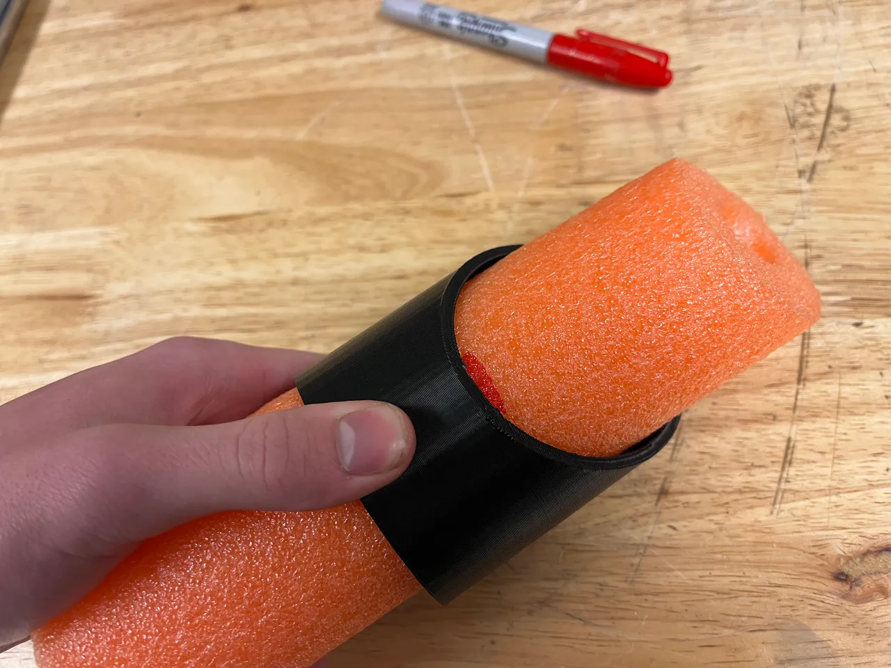 45 degree pool noodle cut guide by foxy7penguin | Download free STL ...