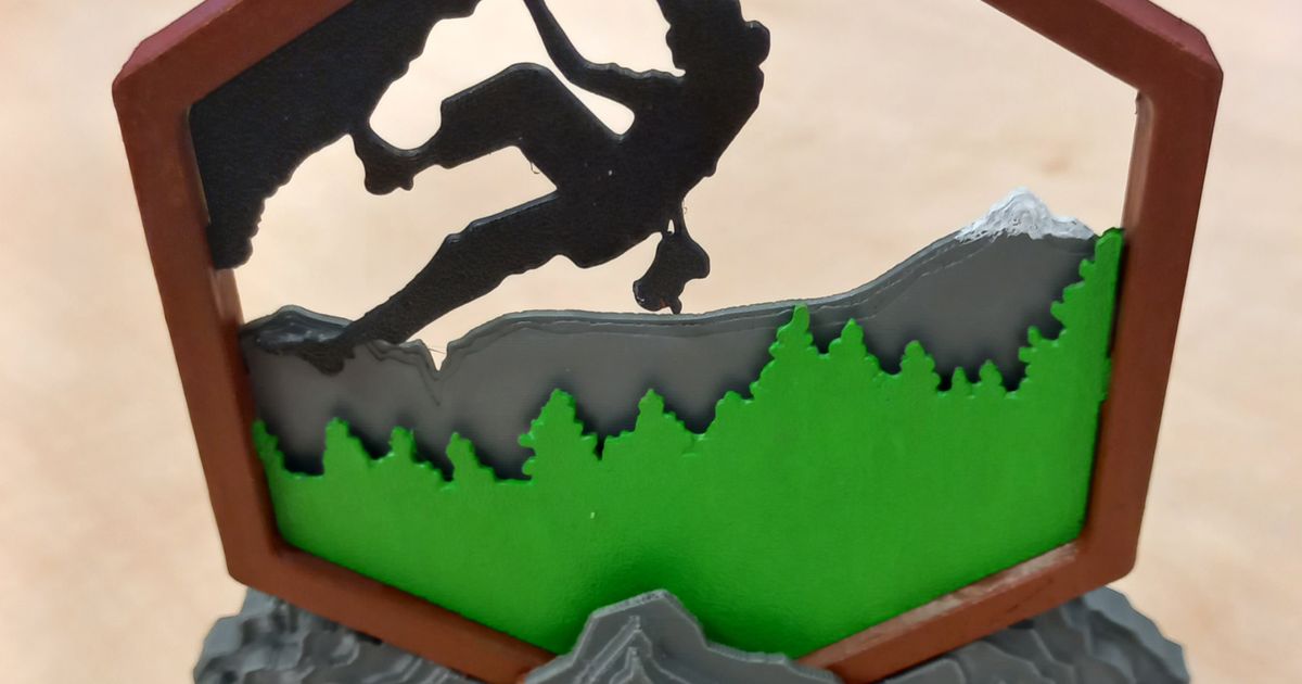 Climbing statue by Johnny VA | Download free STL model | Printables.com