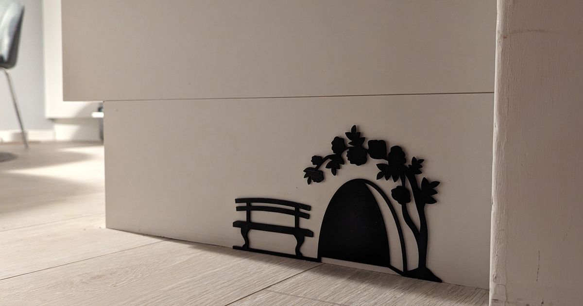 Wallart - Mouse Bench by Calzune | Download free STL model | Printables.com