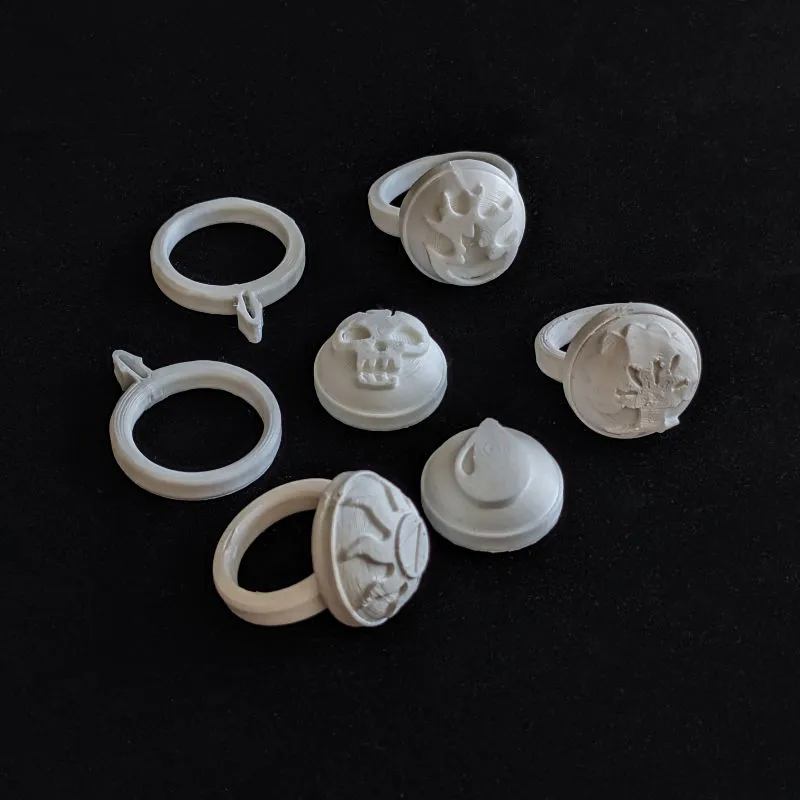 Five Magic Rings of Elements by Two Views Studio | Download free STL ...