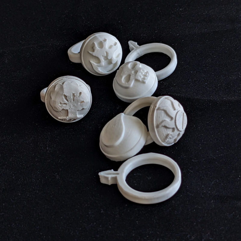 Five Magic Rings of Elements by Tomas Krejcar | Download free STL model ...