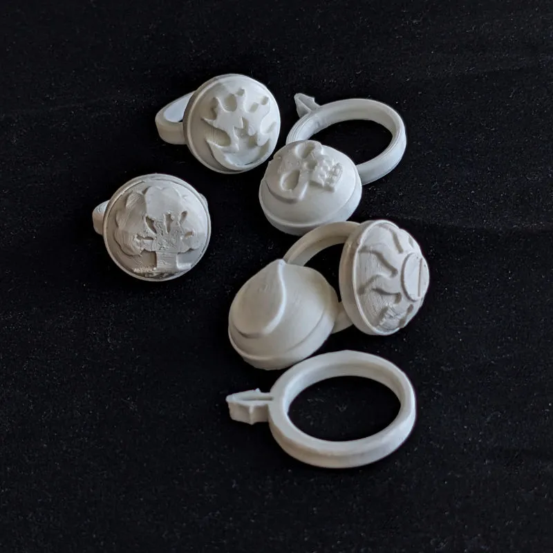 Five Magic Rings of Elements by Two Views Studio | Download free STL ...