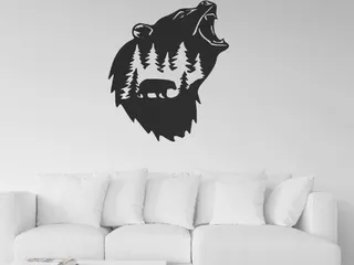 Wall Art Bear Roar By Calzune Download Free Stl Model Printables