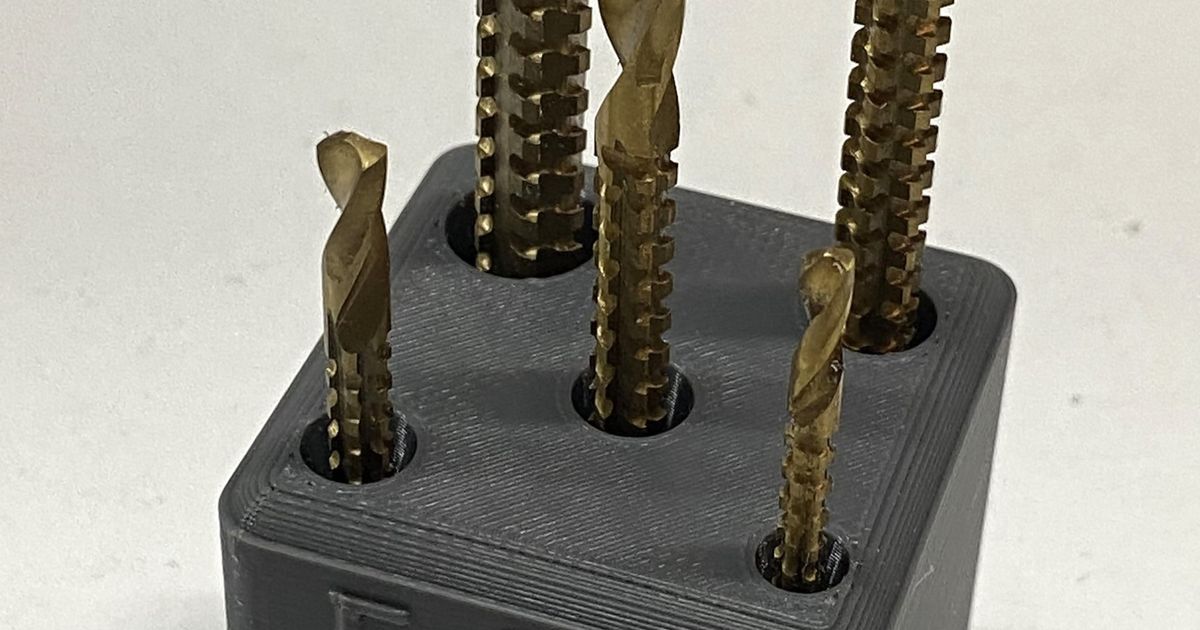 Gridfinity Box for Milling Drill Bits by Tritschi | Download free STL ...