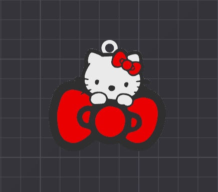 cute hello kitty keychain / necklace charm by Terry Diamond | Download ...