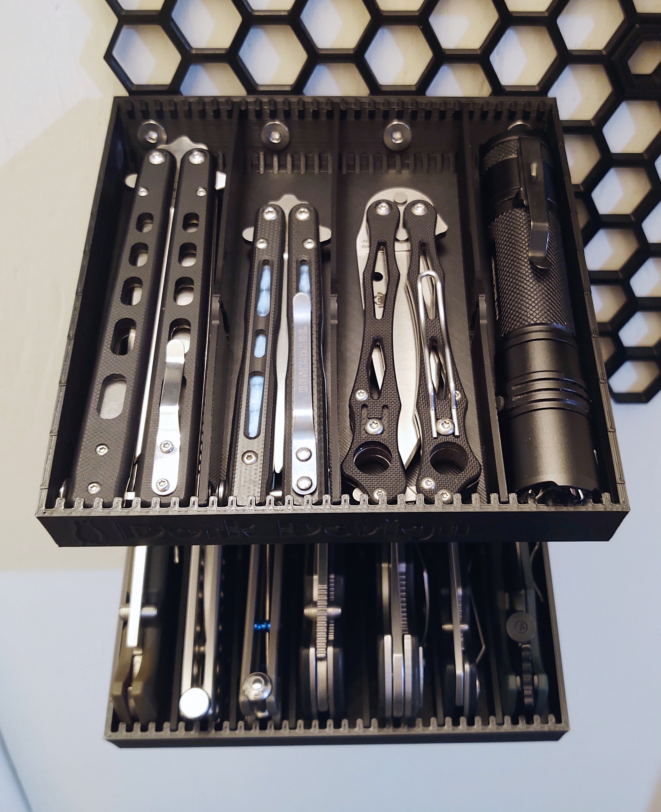 EDC/Pocketknife/etc. Display Tray for Honeycomb Wall by Dork Design ...